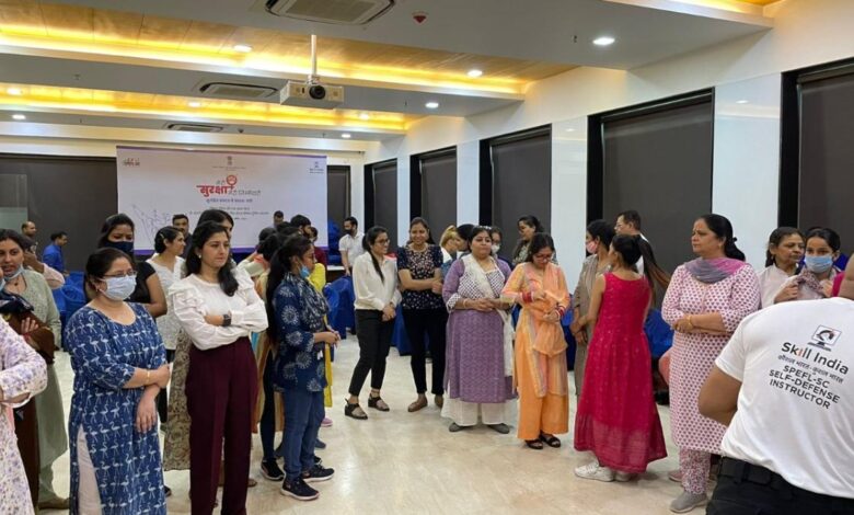 Self-defence workshop for female employees of Skill Development ...