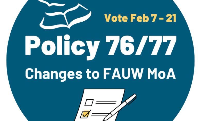 MoA ratification vote 2024 | Faculty Association